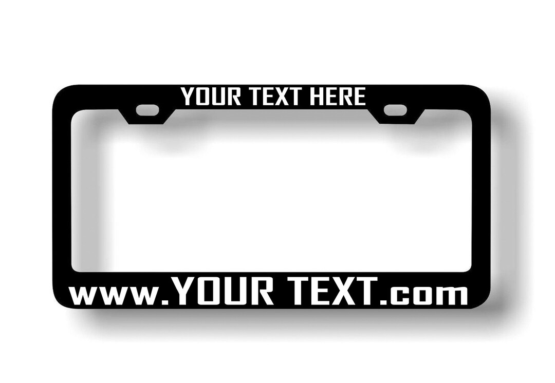 Custom Personalized All-states | Design 2 Hole Chrome Metal Car License ...