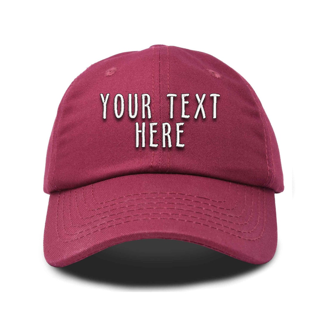 Custom Made Unstructured Trucker / Baseball Cap Personalized Custom ...