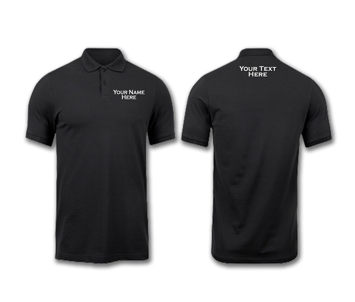 Custom Embroidered Mens Polo Shirts Embroidery Collared Logo | Etsy