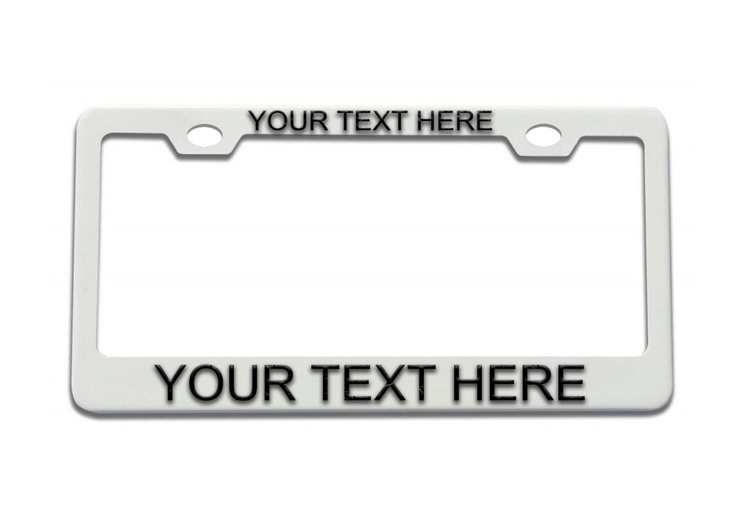 Custom License Plate Frame Laser Engraved Stainless Steel Free Shipping ...