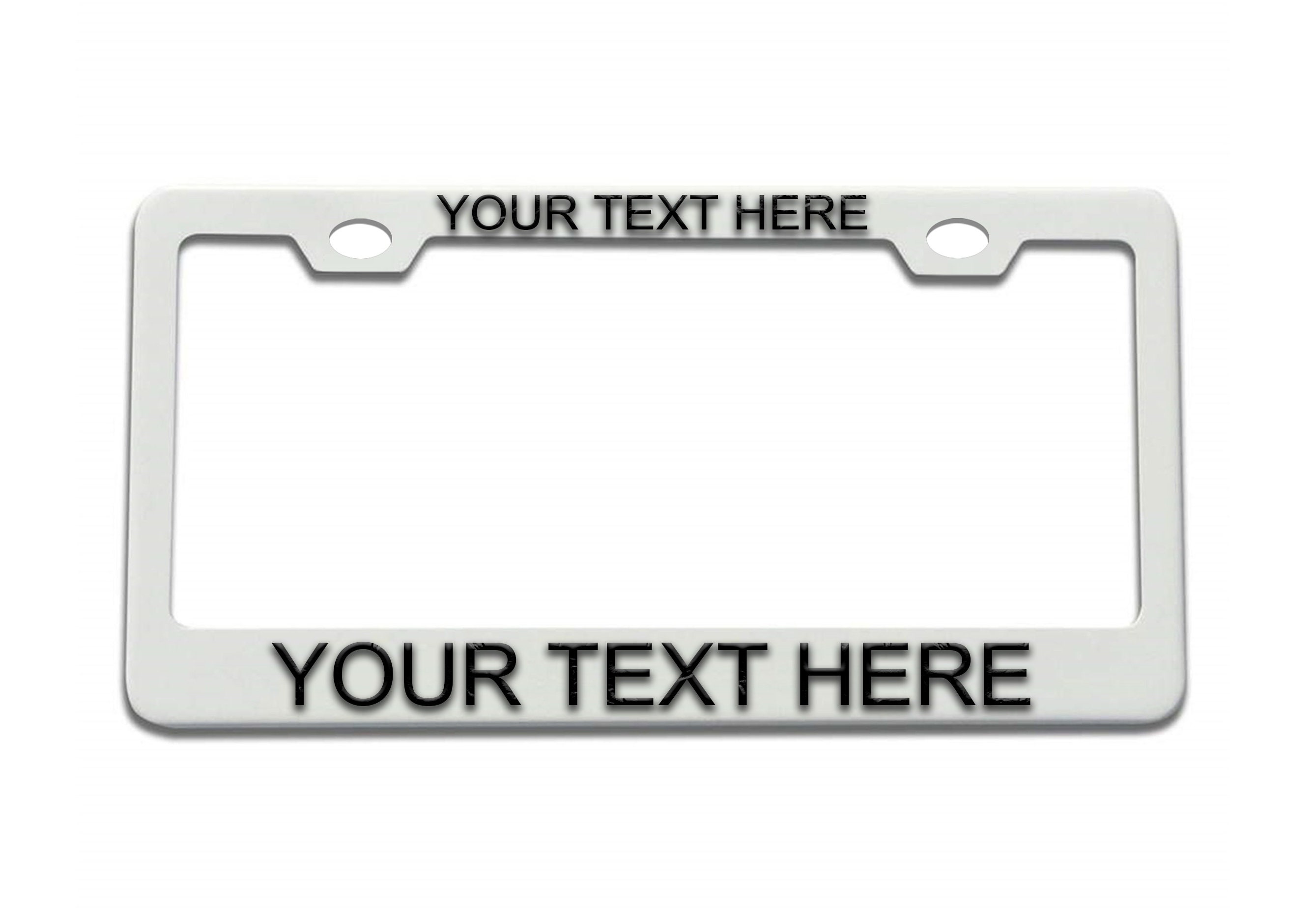 Custom License Plate Frame Laser Engraved Stainless Steel Free Shipping ...