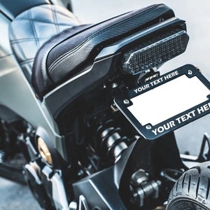 Custom MOTORCYCLE Personalized | Motorcycle License Plate Frame Bike ...