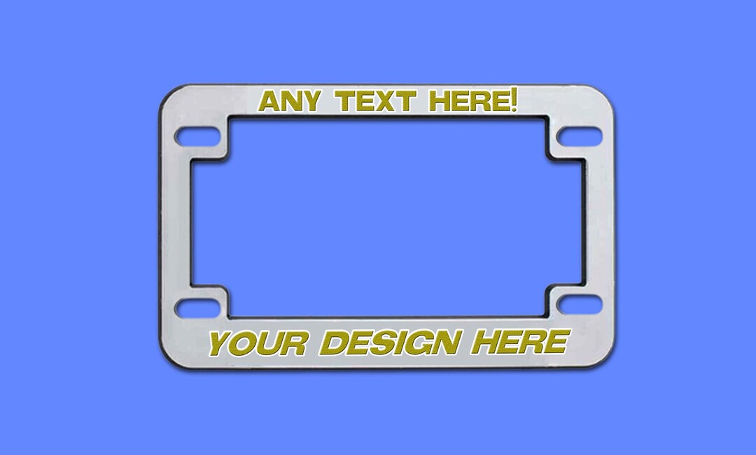 Biker Birthday Gift – Custom Engraved Motorcycle Plate Frame - Etsy