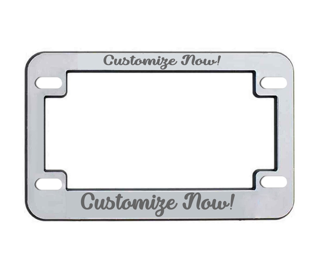 Custom Name License Plate | Motorcycle License Plate Frame Bike Parts ...