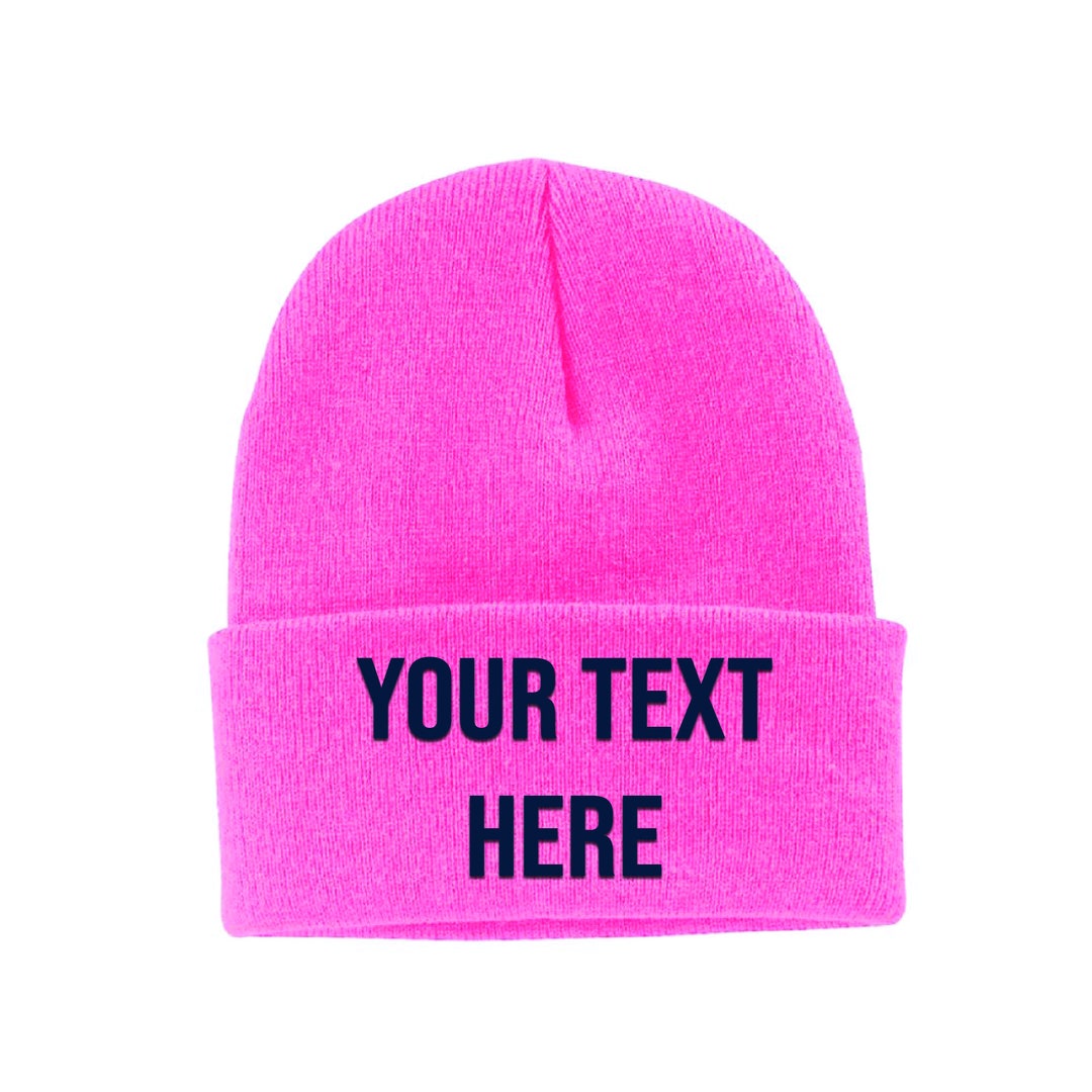 Personalized Custom Hand Made Beanie Cap Ski Cap Snow Cap Logo ...