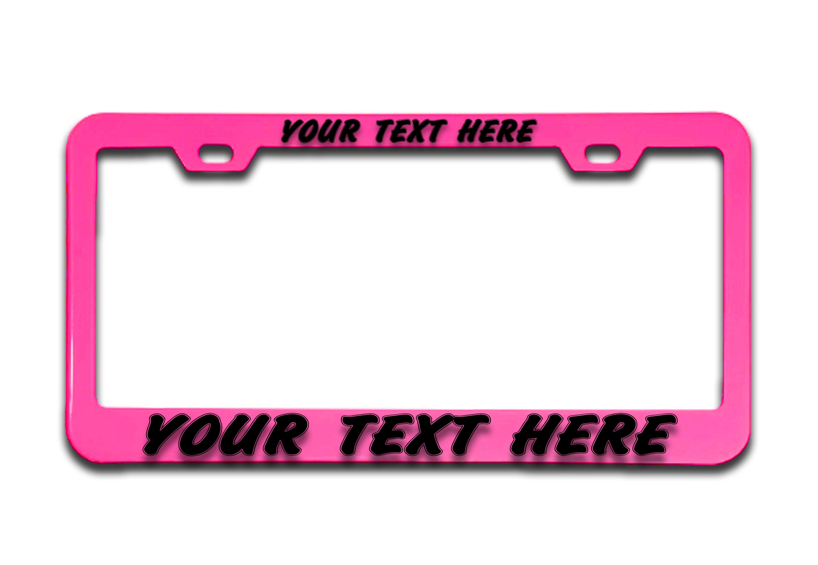 Custom Personalized License Plate Frame,customized Design Metal Car ...