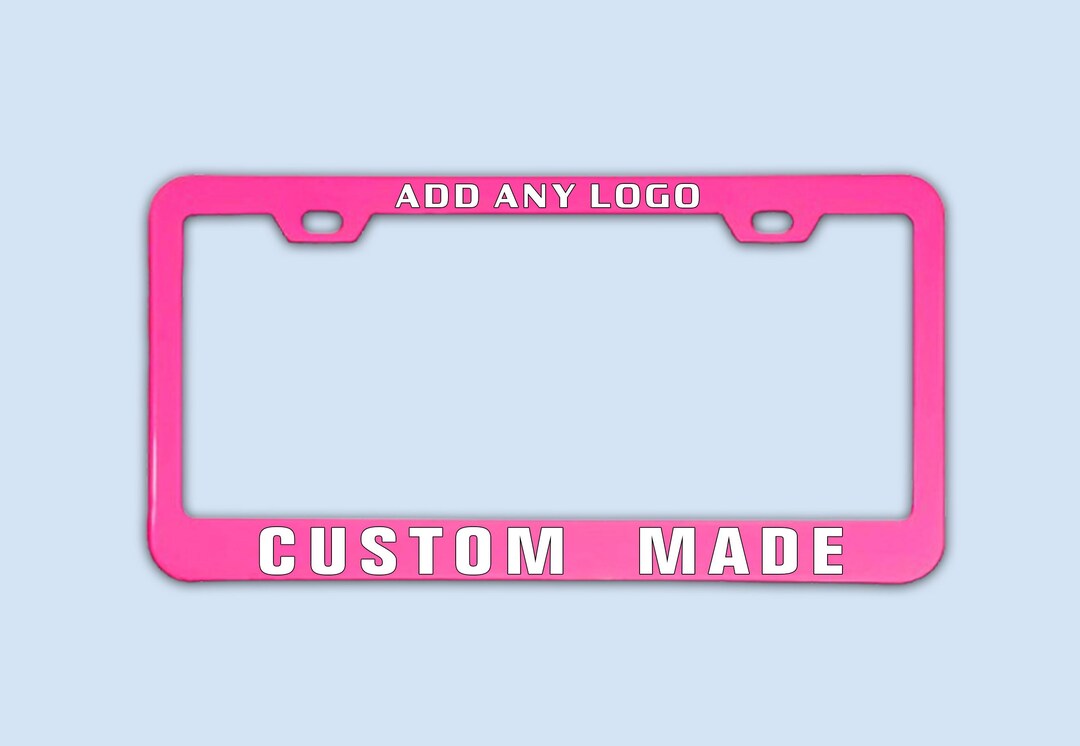 Premium License Plate Frame – Custom Engraved or Printed – Heavy Metal ...