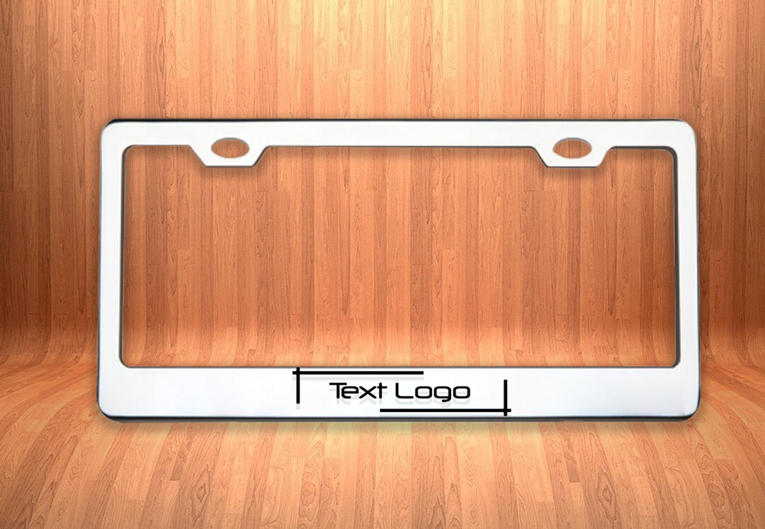 Design Your Own Personalized Black License Plate Metal Frame ...