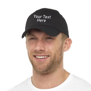 Custom Embroidered Baseball Hats Add Text or Design Design Your Own Cap ...