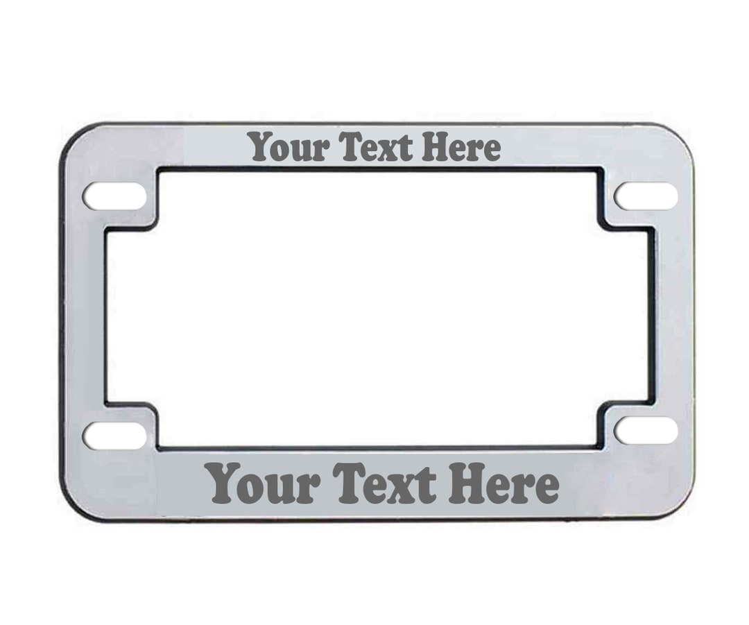 Custom Bike Frame Custom Personalized | Motorcycle License Plate Frame ...