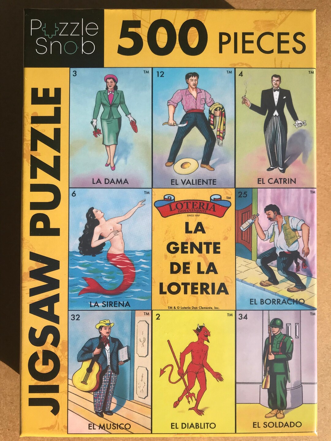 People of Loteria 500 Piece Jigsaw Puzzle 13" X 19". Officially ...
