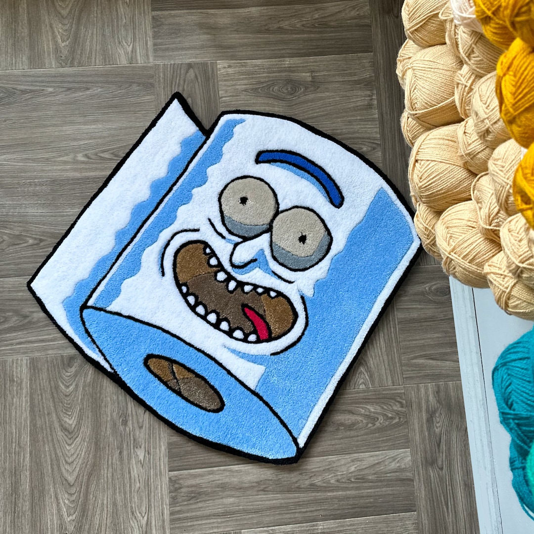 Custom Rug Rick Toilet Paper / Custom Rugs for Bedroom / Tufted Rugs ...