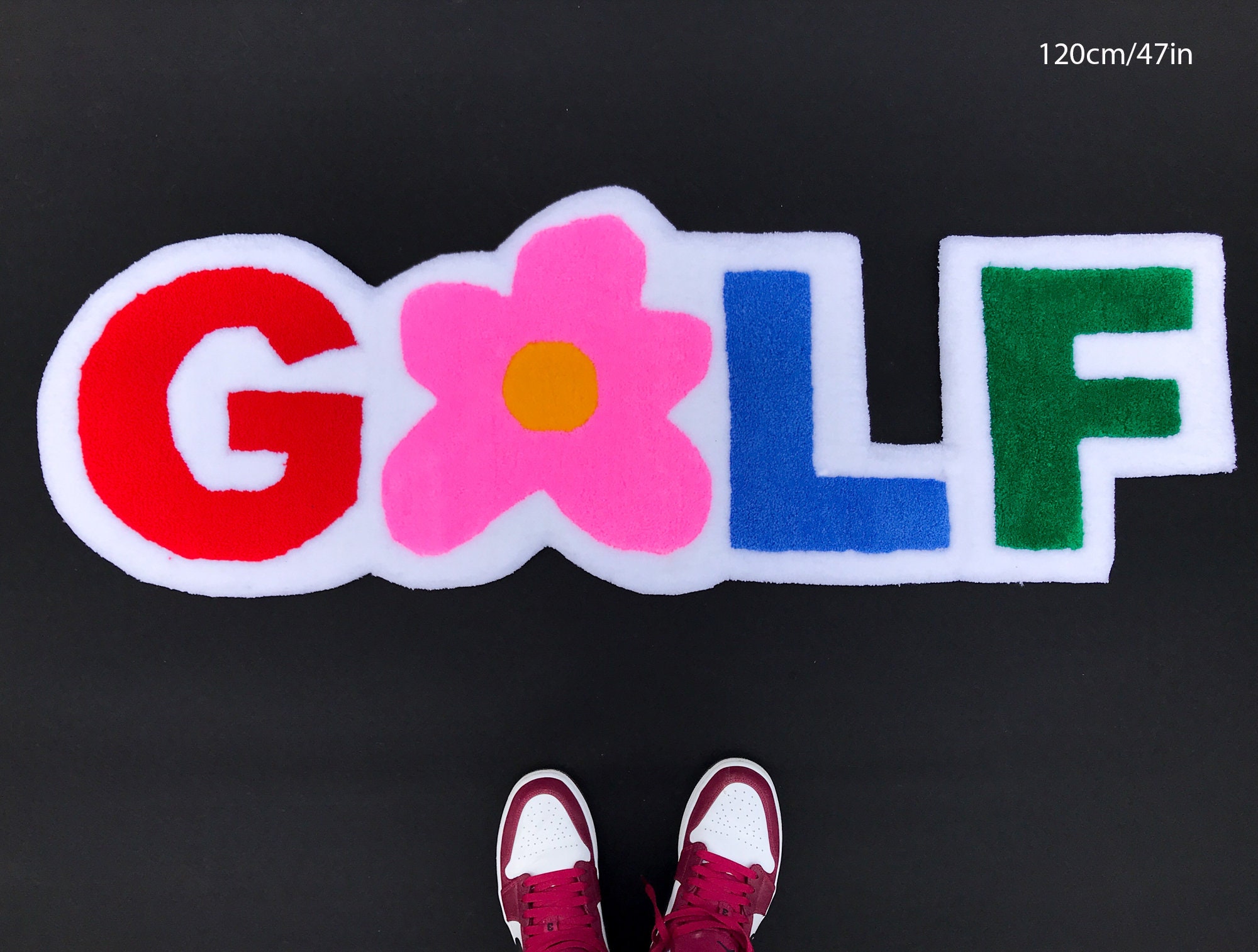 Tufted Rug Golf Cherry Bomb Custom - Etsy