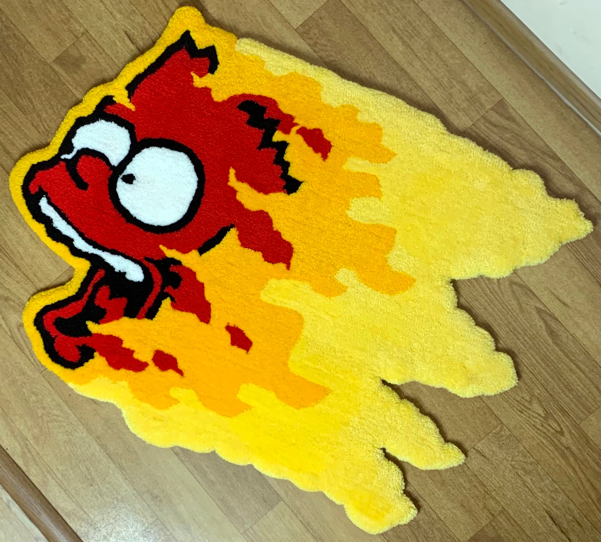 Handmade Bart Simpson Tufted Rug - Etsy