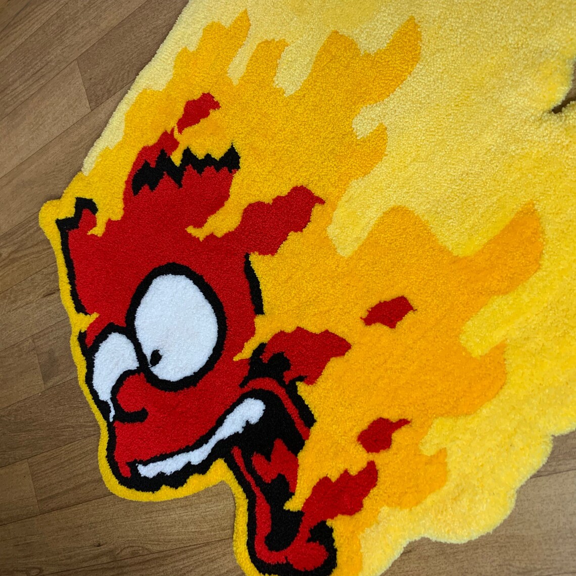 Handmade Bart Simpson Tufted Rug - Etsy