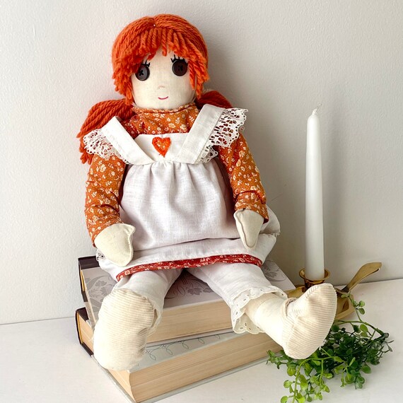 doll with red hair Decorative Doll Handmade doll art doll Decorative ...