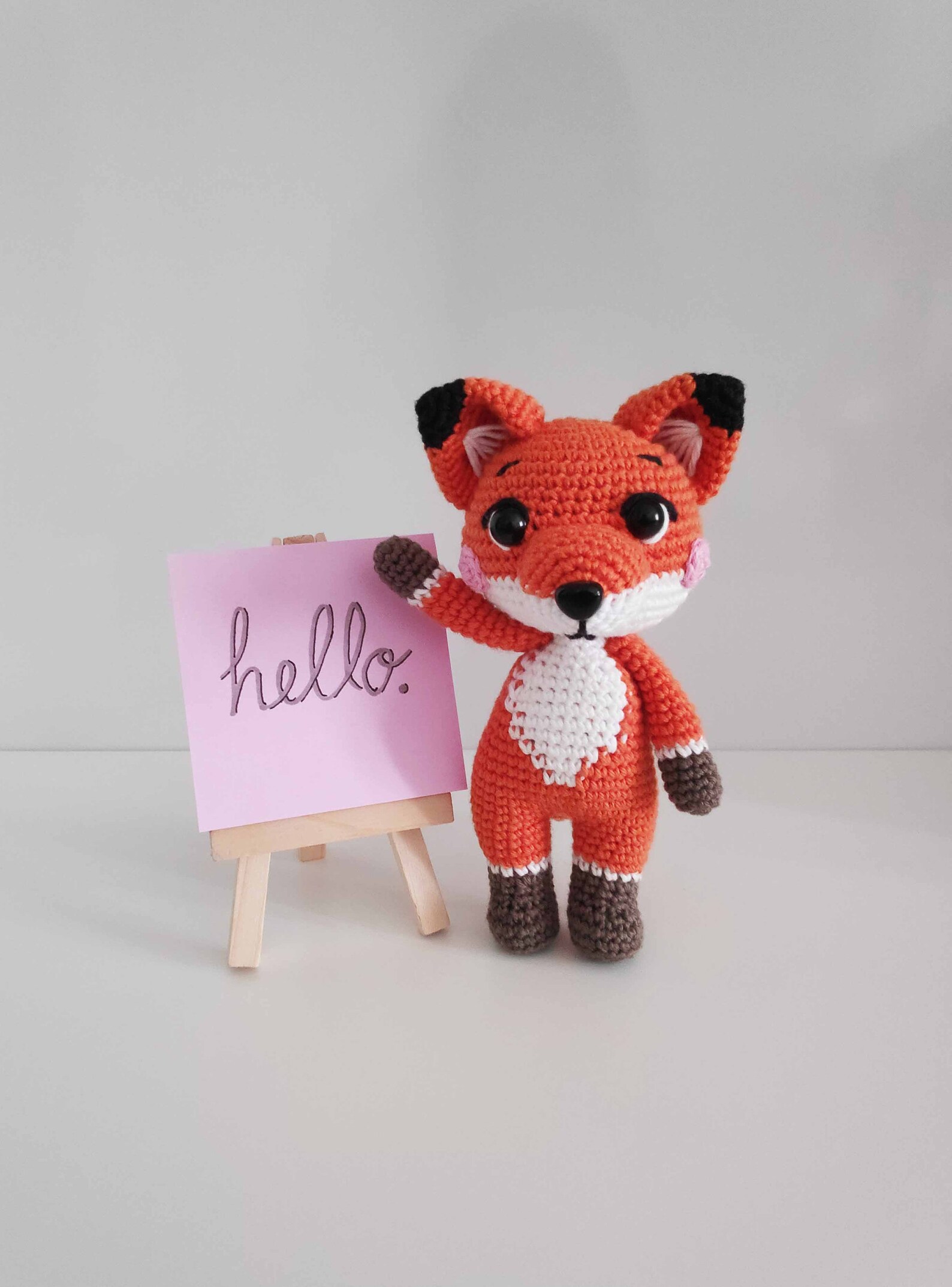 Crochet AMIGURUMI PATTERN Flint the Fox. DIY Crochet Tutorial for a Kid ...