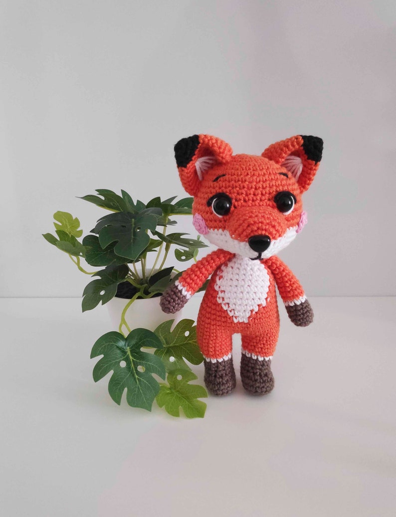 Crochet AMIGURUMI PATTERN Flint the Fox. DIY Crochet Tutorial for a Kid ...