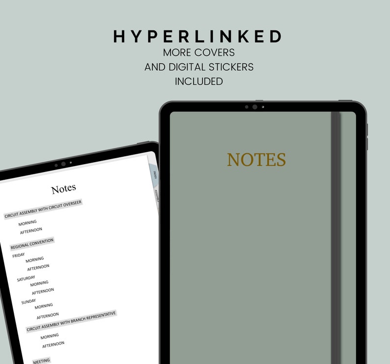 JW Digital Notebook Collection | Planner, Bible Study (digital Download ...
