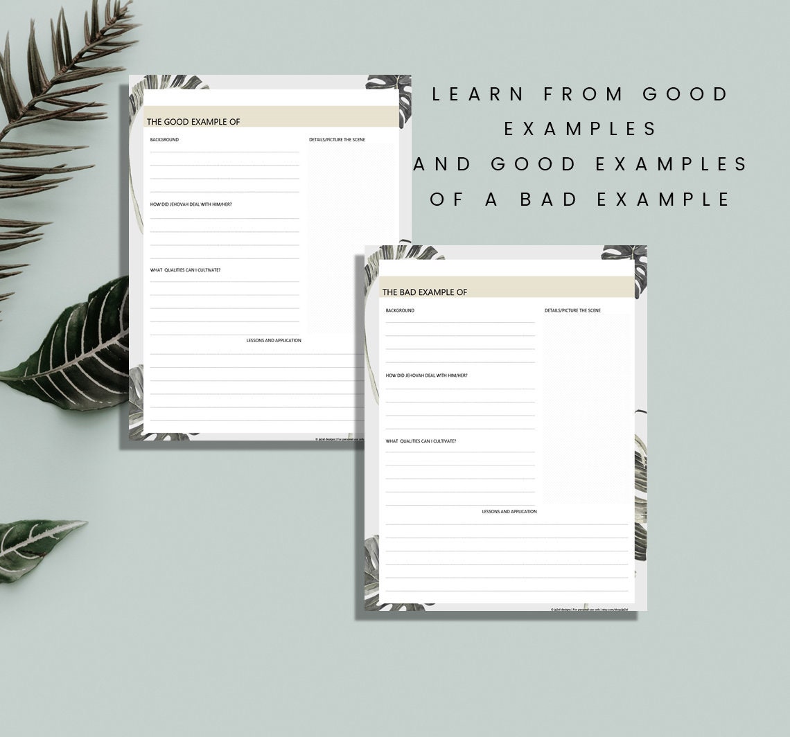 Printable Personal Study Journal JW Bible Study Journal | Personal ...
