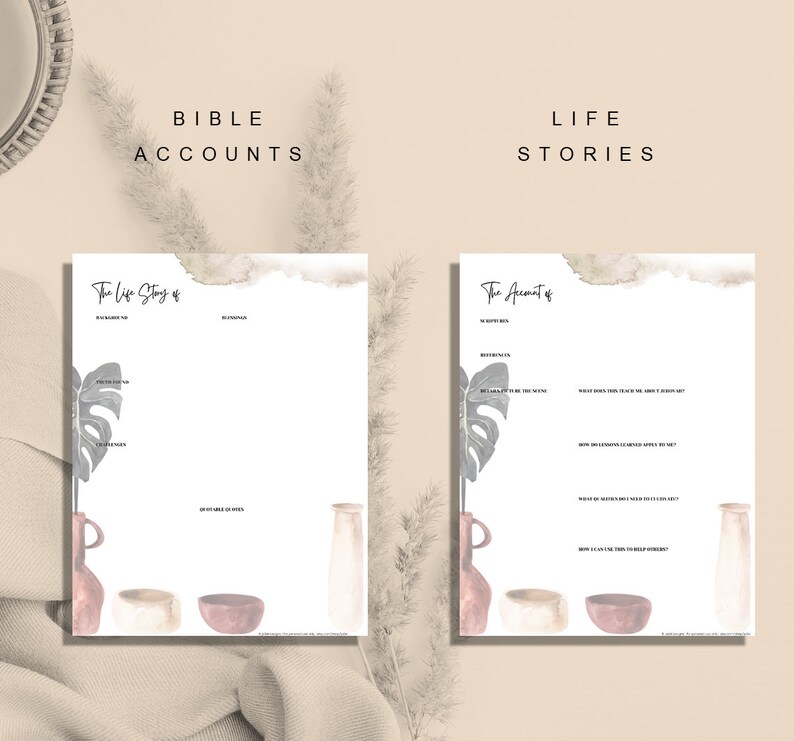 JW Personal Study Journal Printable | Bible Study Notebook (US Letter ...