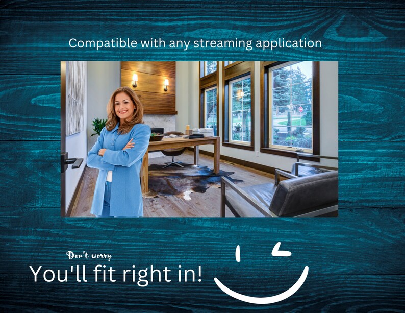 Luxury Office Setting Zoom/videoconferencing/streaming Background ...