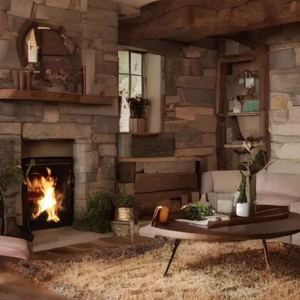 Animated Background Fireplace - Etsy