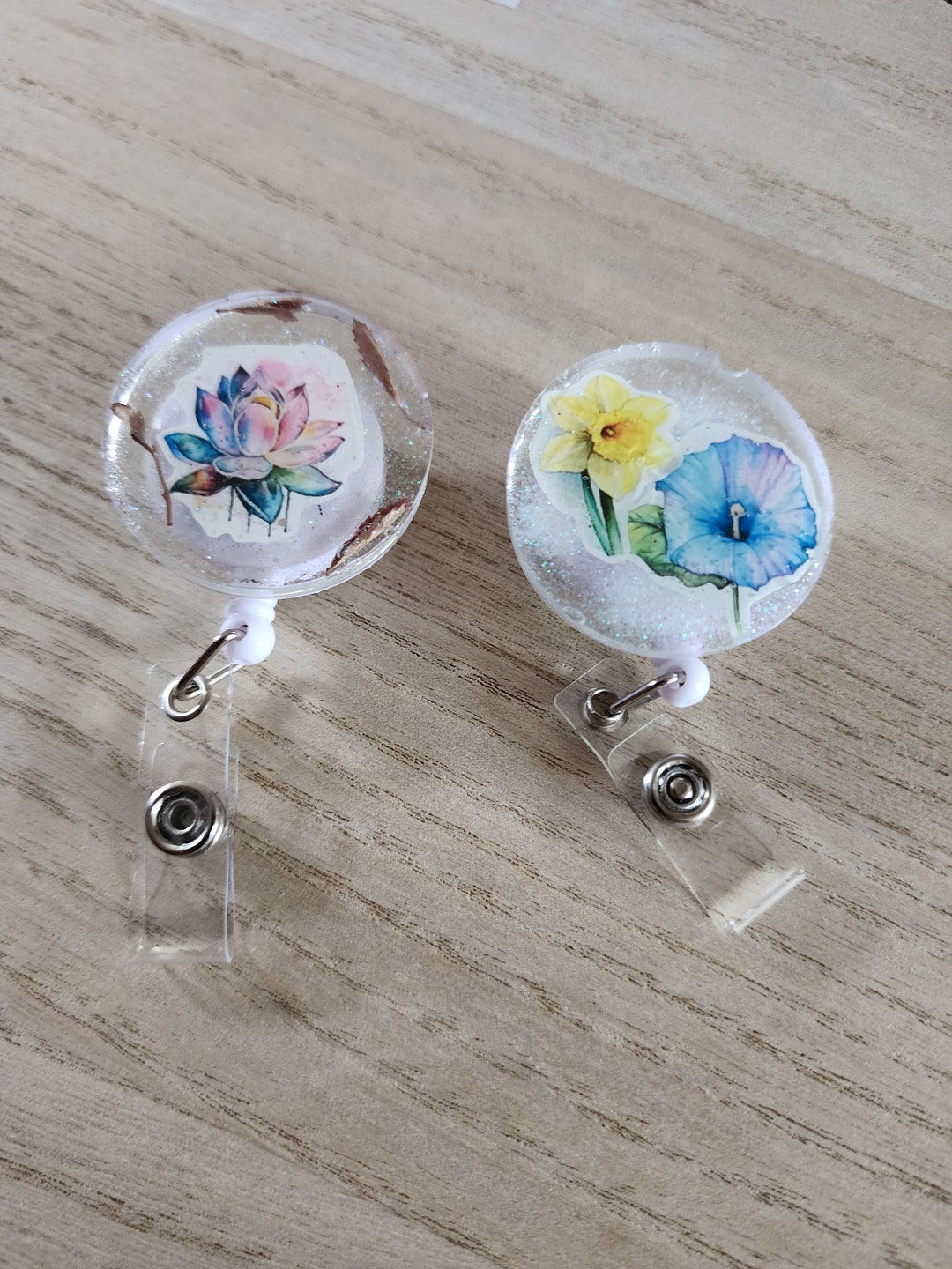 Flower Badges - Etsy