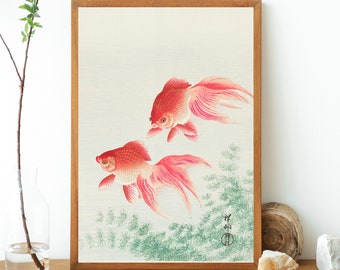 Ukiyo E Fish Print - Etsy