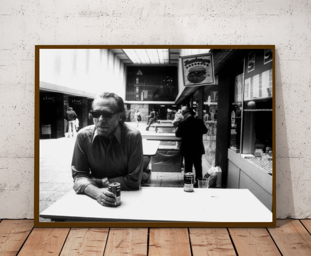 Charles Bukowski Vintage Photograph - Retro Wall Art - Charles Bukowski ...
