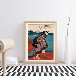 Japanese art poster print Ukiyo E wall art Woodblock prints | Etsy