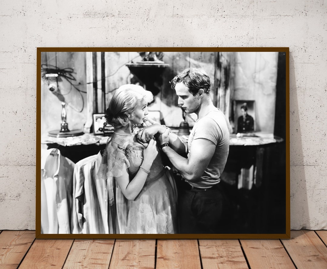 Marlon Brando and Vivien Leigh Vintage Photograph Retro Wall Art ...