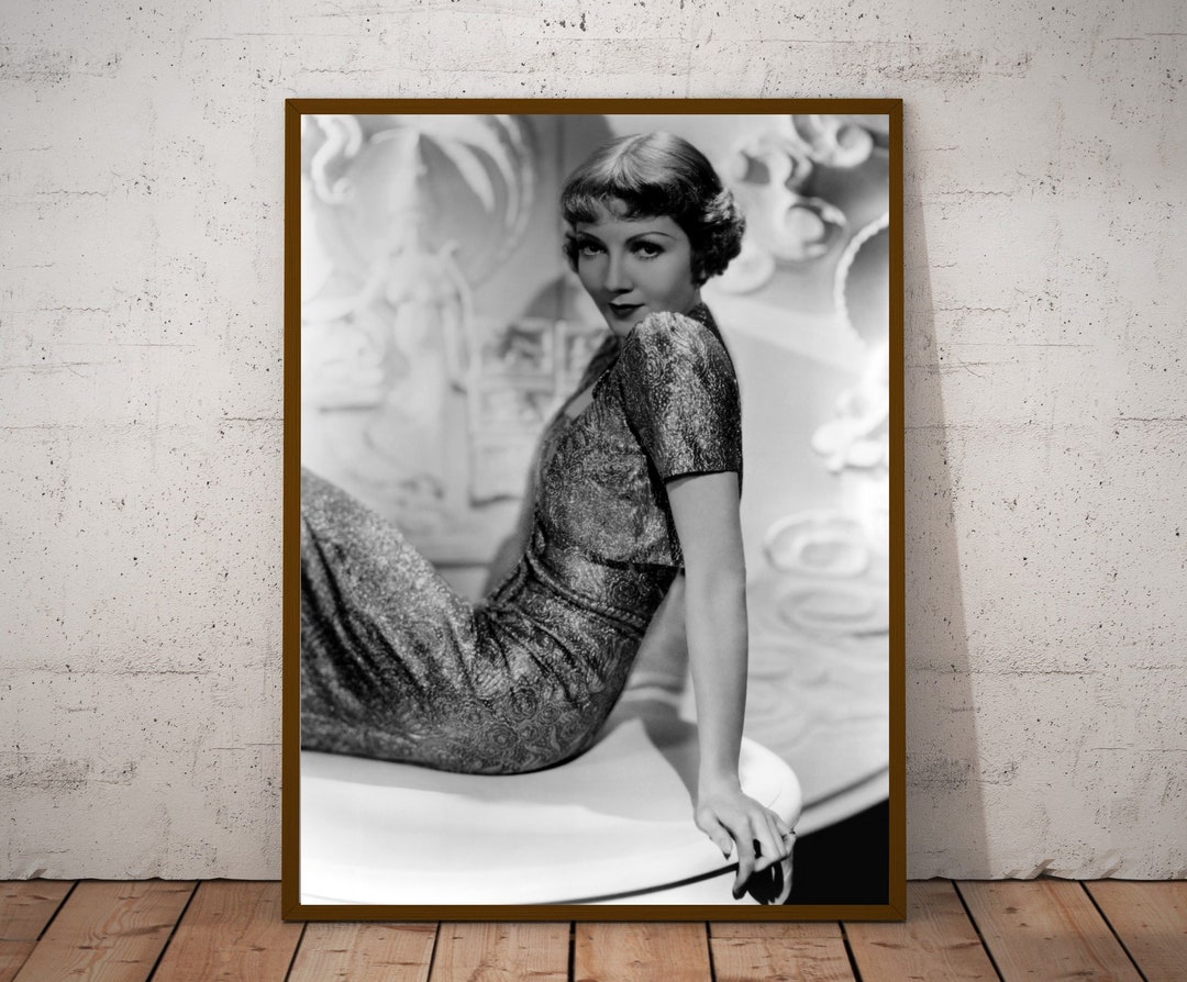 Claudette Colbert Vintage Photograph - Retro Wall Art - Claudette ...