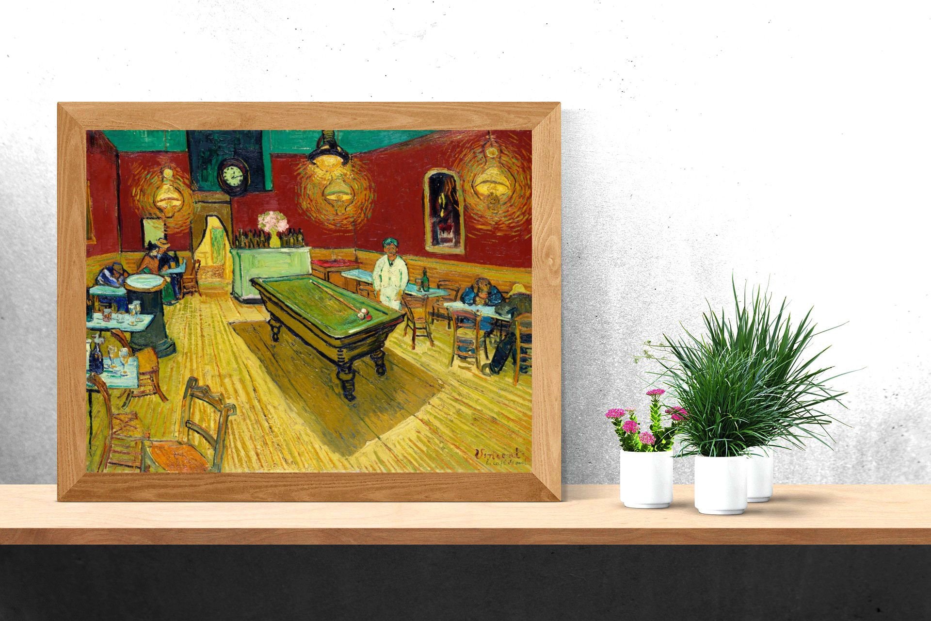 Vincent Van Gogh The Night Café 1888. Fine art poster print | Etsy