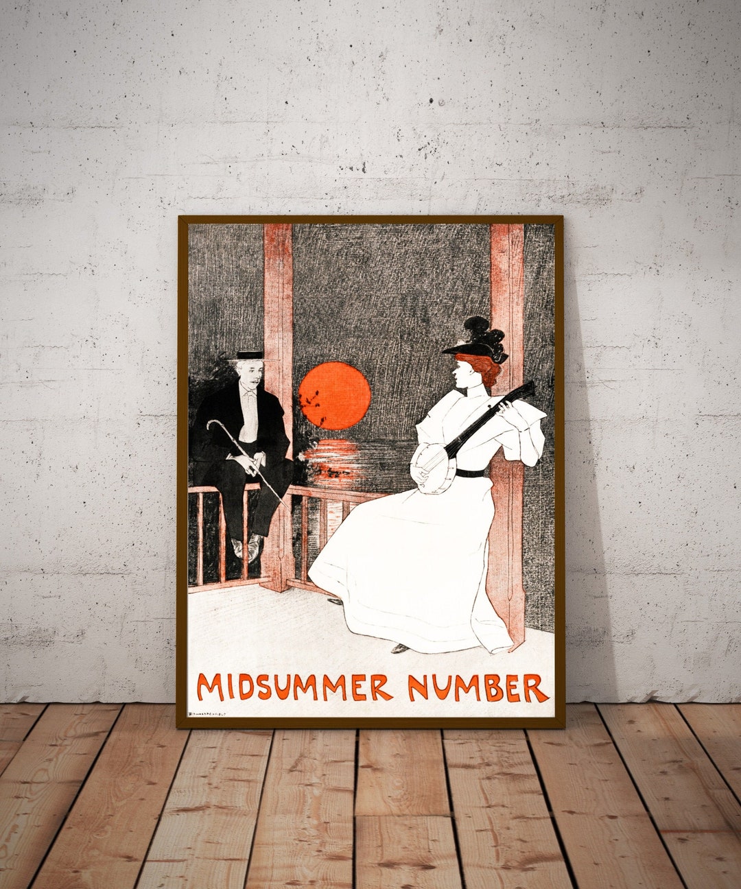 Art Nouveau Vintage Poster Print - Midsummer Number (ca. 1890–1900) by ...