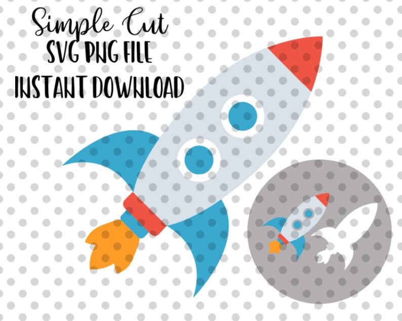 Space Rocket SVG PNG Cricut Cut, Layered Files. Silhouette Files ...