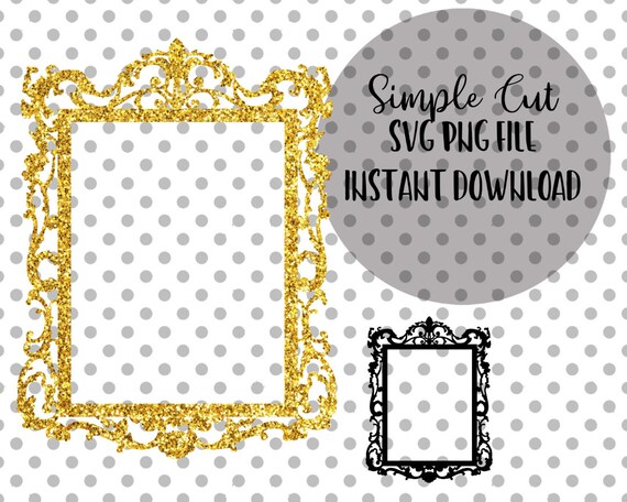 Rectangle Gold Mirror PNG & SVG Beauty Mirror SVG File Vector - Etsy