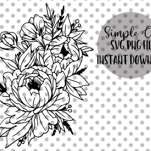Dainty Flower Svg - Etsy