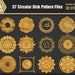 57 Circular Disk Pattern 3d Stl Files for Wood Engraving, 3d Printer ...