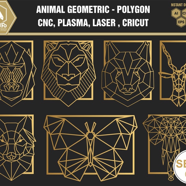 Polygon Animals - Etsy