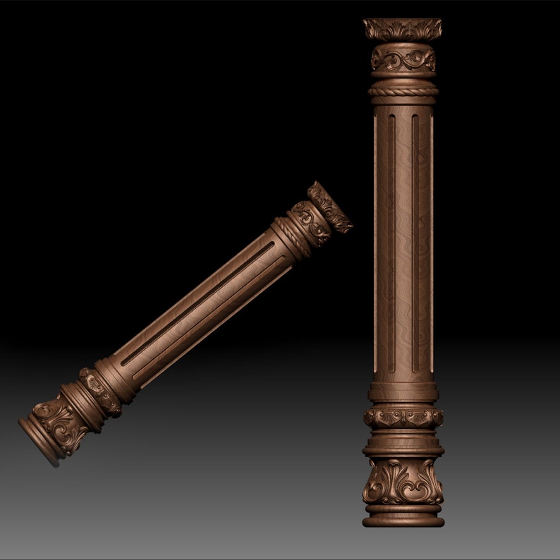 9 Column Collection 3d Stl Files for Engraving Router, 3d Printer and ...