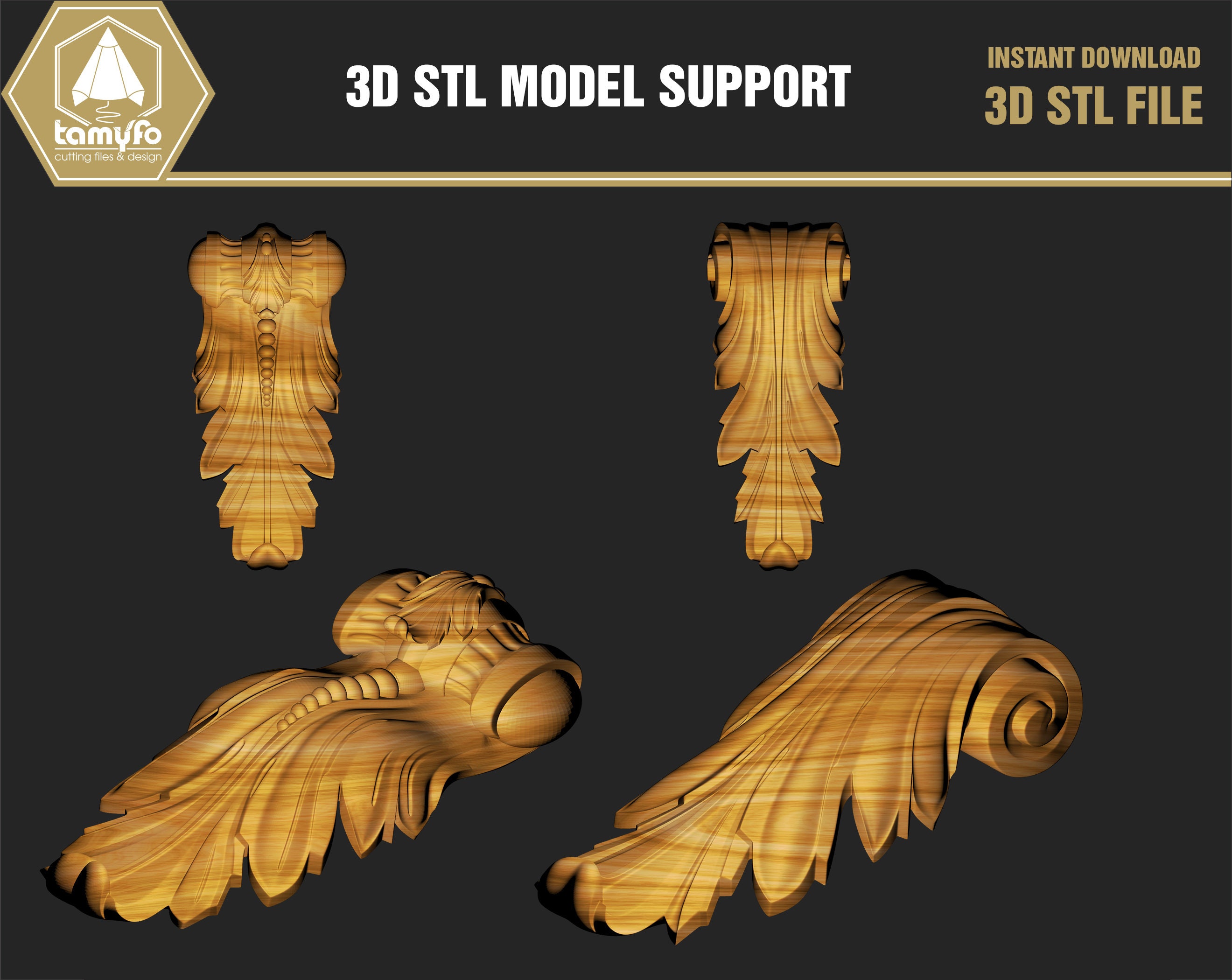 3D STL Files Model Support for 3D Printer and Cnc Vectric Artcam ...