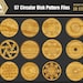 57 Circular Disk Pattern 3d Stl Files for Wood Engraving, 3d Printer ...