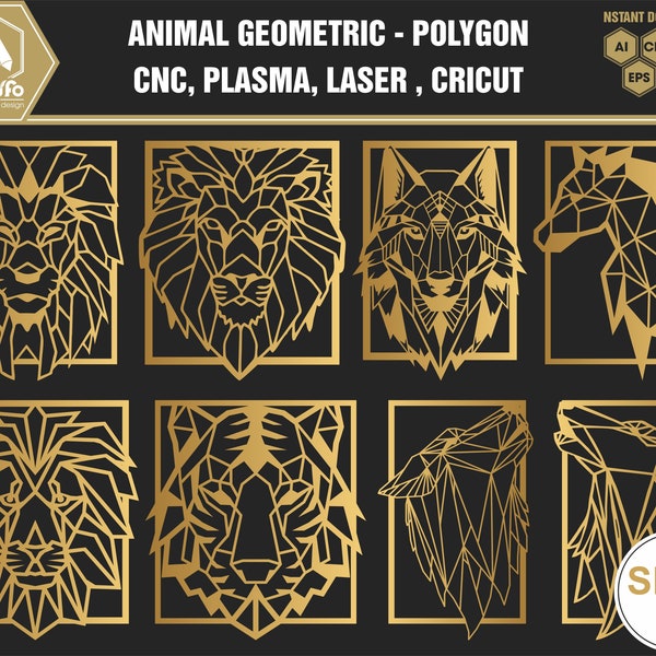 Geometric Animals Svg - Etsy