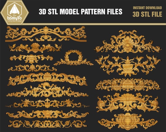STL Model Pattern Collection Files for 3D Printer and Cnc - Etsy