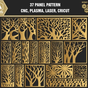 37 Pattern Tree Vector Files | CNC File, Laser Cutting File | Ai, Cdr ...