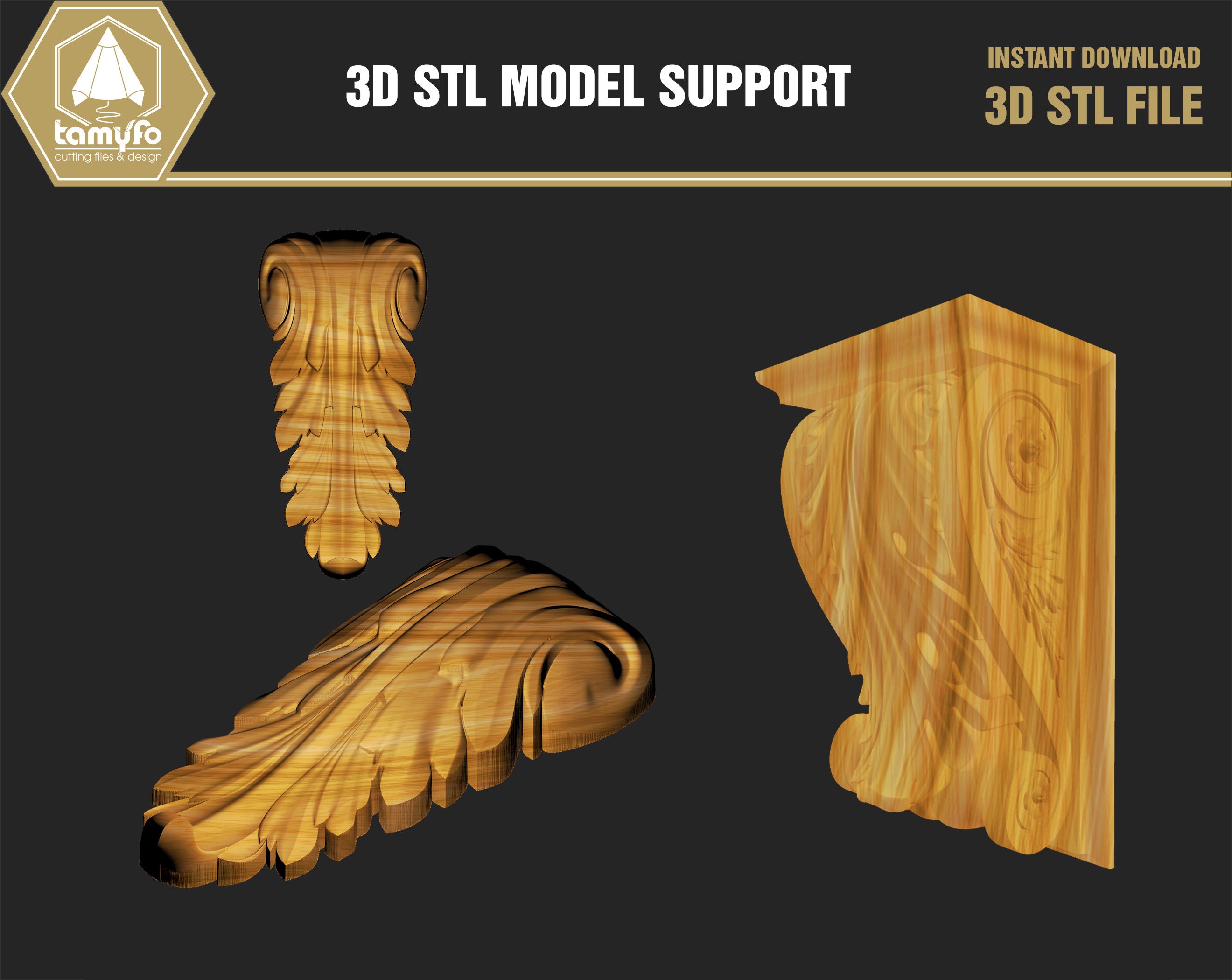 3D STL Files Model Support for 3D Printer and Cnc Vectric Artcam ...