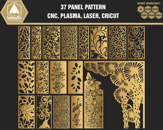 37 Pattern Tree Vector Files CNC File Laser Cutting File - Etsy