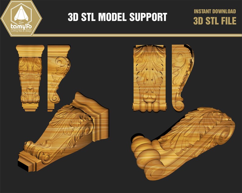 3D STL Files Model Support for 3D Printer and Cnc Vectric Artcam ...