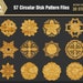 57 Circular Disk Pattern 3d Stl Files for Wood Engraving, 3d Printer ...